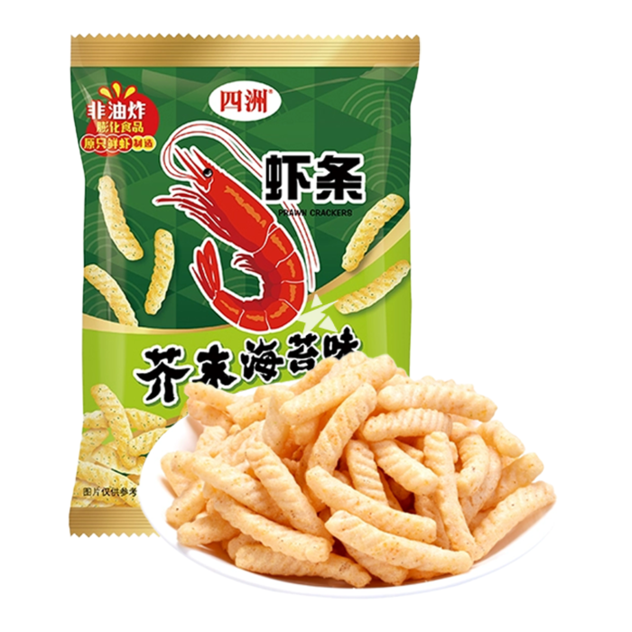Buy Four Seas Prawn Cracker Wasabi Nori Flavour 80g Chinese